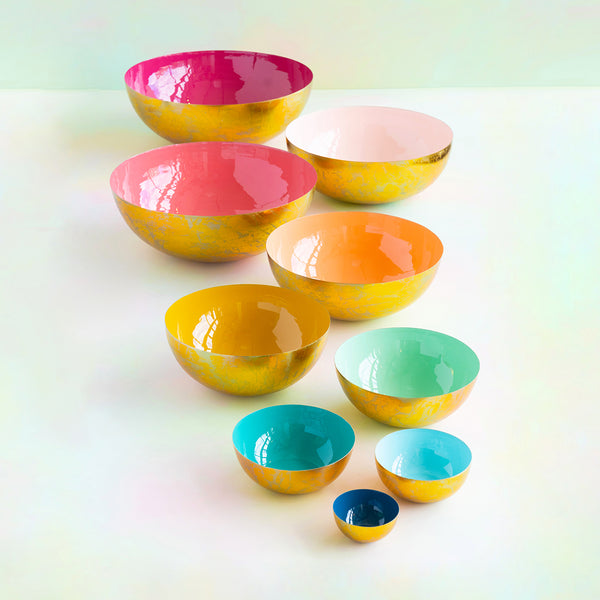 Rainbow Nested Bowls, Set of 9 - Glitterville Studios