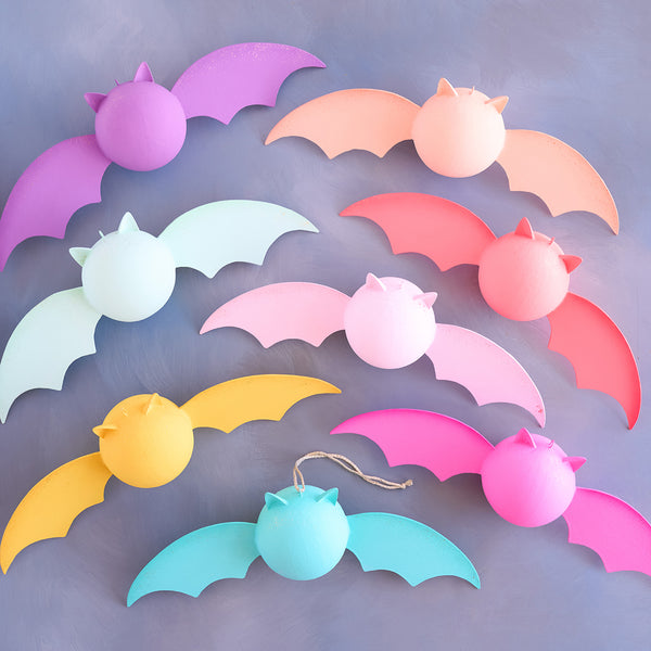 Rainbow Bat Display - Glitterville Studios