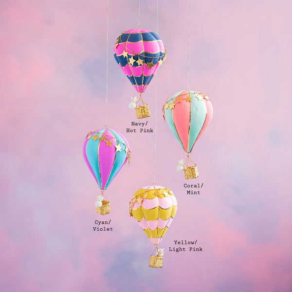 Small Hot Air Balloon Display - Glitterville Studios