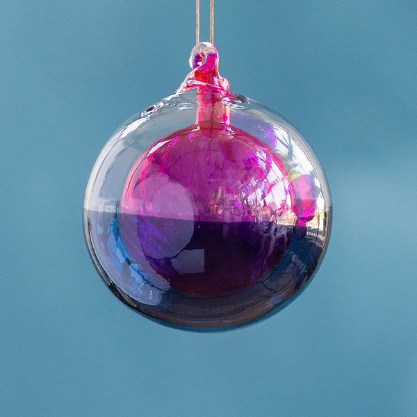 Swirl Ball in a Ball Ornament - Glitterville Studios