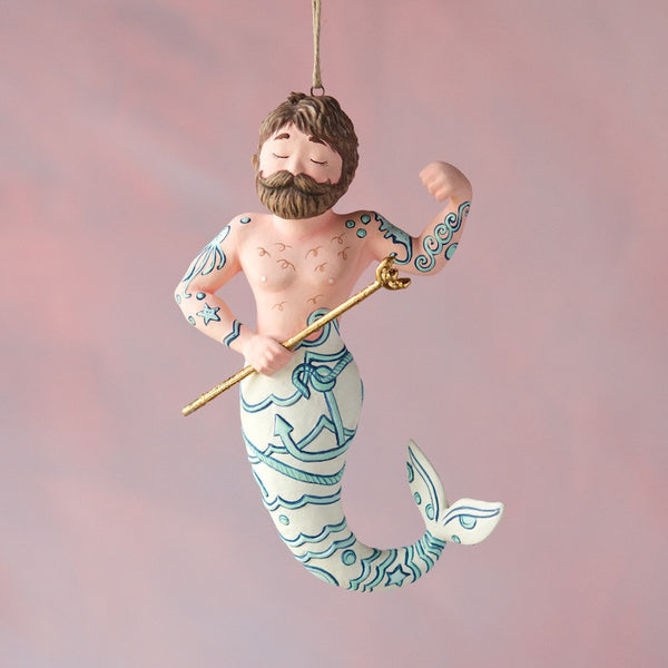 Mermaid & Merman Ornament - Glitterville Studios