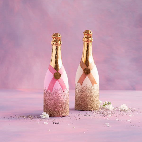 Champagne Bottle Display, Small - Glitterville Studios, LLC